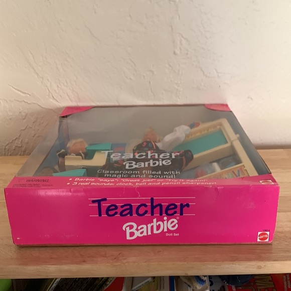 Mattel | Toys | Rare Teacher Barbie Magic Sound Classroom Nrfb Recall ...